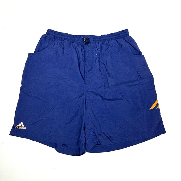 adidas | Swim | Vintage Adidas 9s Cargo Pocket Nylon Retro Blue Swim ...
